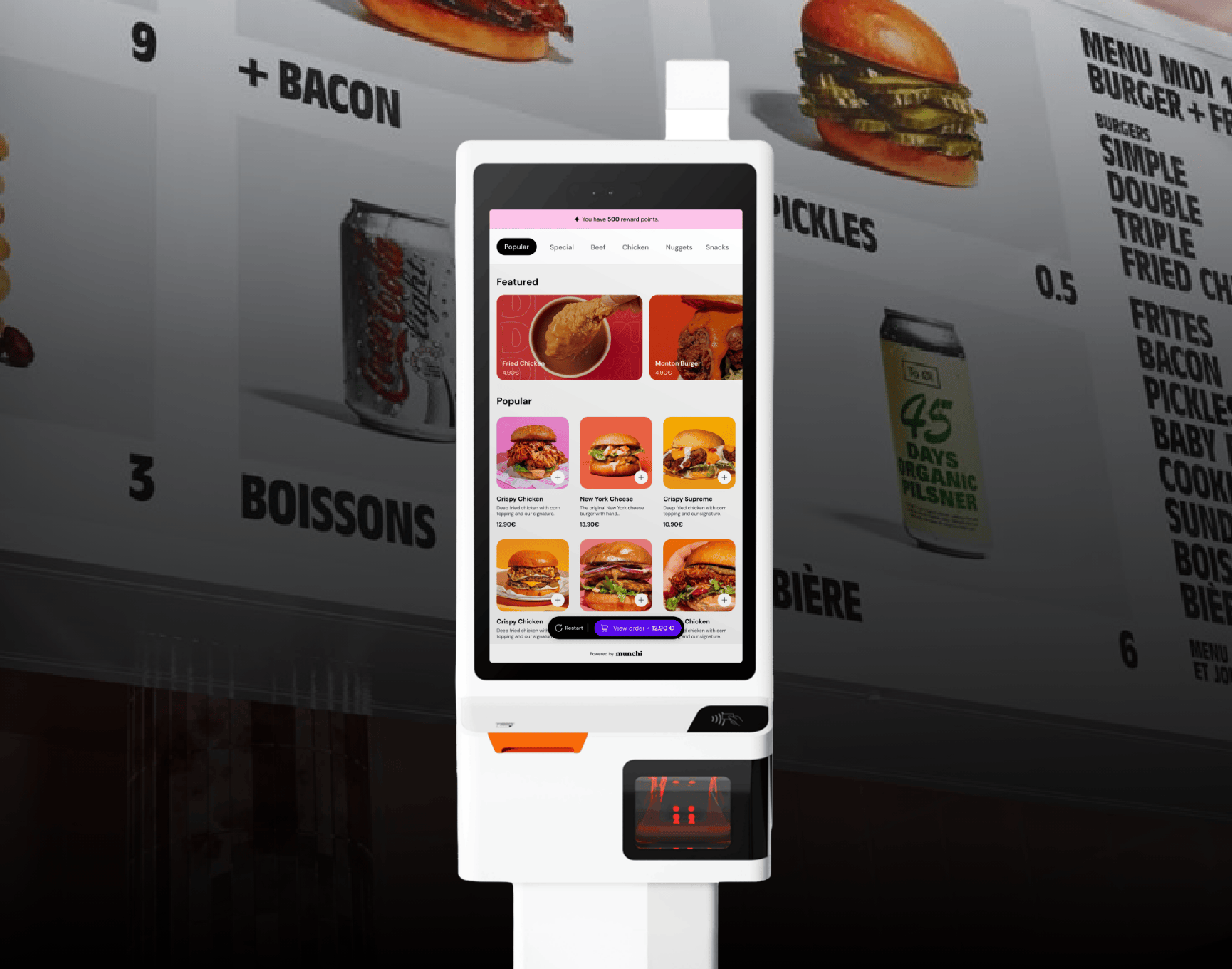 Always ready for the rush with self ordering kiosks